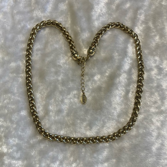 Chaps | Jewelry | Vtg Chaps Gold Tone Heavy Link Necklace | Poshmark